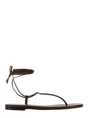 GIANVITO ROSSI Slingback Open-toe Flat Sandals - Black