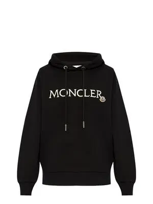 MONCLER Moncler Logo Embroidered Drawstring Hoodie