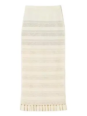 TWINSET Ruffle Knitted Midi Skirt - No