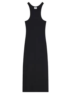 COURREGES Racerback Jersey Midi Dress - Black