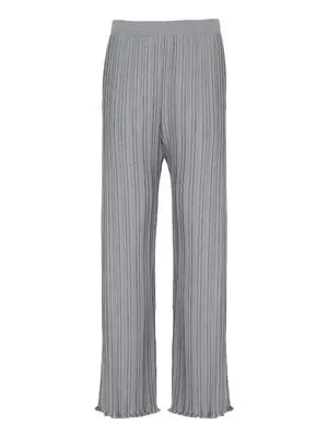 LANVIN Pleated Wide-leg Trousers - Grey