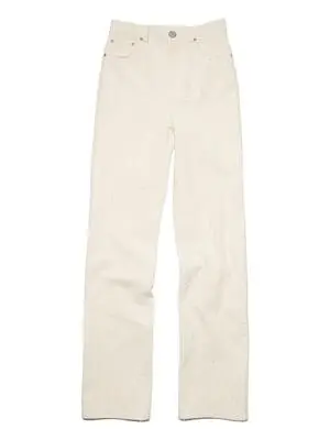 Acne Studios Embroidered Bootcut Jeans - Beige