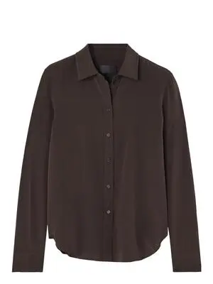 NILI LOTAN Nili Lotan Gaia Silk Crepe Shirt