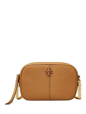 Tory Burch Tory Burch McGraw Logo Patch Camera Bag Brown