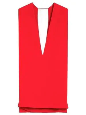 Sportmax Sleeveless V-neck Dress - Red