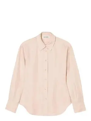 RÓHE Long Sleeve Shaped Shirt - Nude