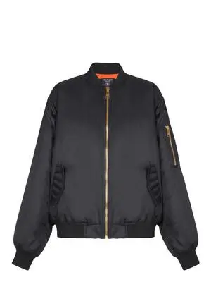 Balmain Printed Bomber Jacket - Black