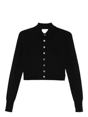 Sportmax Perseo Button-up Knitted Cardigan - Black