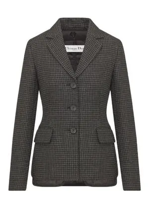 Dior 2-in-1 Plaid Wool Jacket - Grey