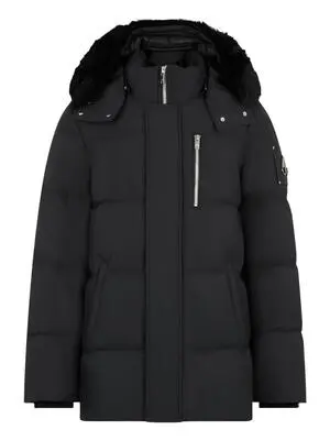 Moose Knuckles Cloud 3q Hooded Puffer Jacket - Black