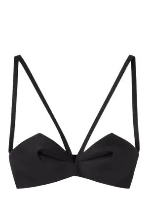 VERSACE Versace Pleated Bustier Top