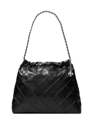 Tory Burch Fleming Hobo Bag - Black
