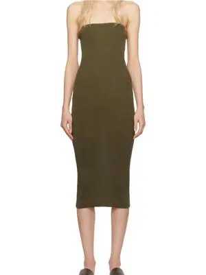 ST. AGNI ST. AGNI Ribbed Knit Midi Dress