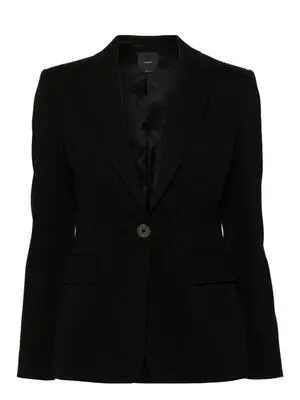 Pinko Signum Single-breasted Tailored Blazer - Black
