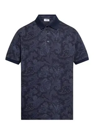 Etro Graphic Printed Polo Shirt - Black