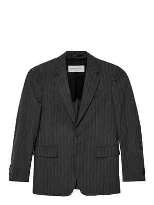 Dries Van Noten Striped Blazer - Black