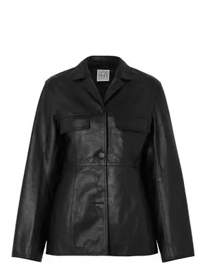 TOTÊME Totême Hourglass Buttoned Leather Jacket