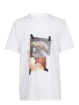 Neil Barrett T-shirt With Round Neck And Short Sleeves - Gray