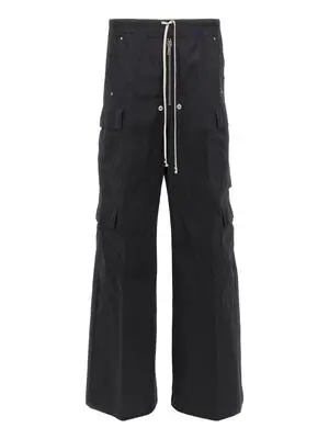 Rick Owens Cargo Drawstring Pants - Black