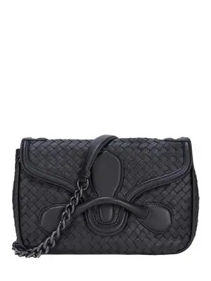 Bottega Veneta Woven Shoulder Bag - Black