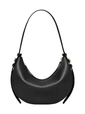 Tory Burch Romy Half Moon Shoulder Bag - Black