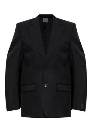 VETEMENTS Padded-shoulder Wool Blazer
