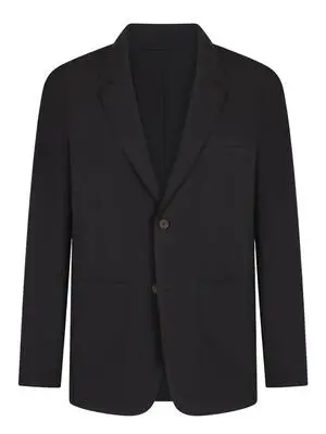 Emporio Armani Single Breasted Two Button Blazer - Blue
