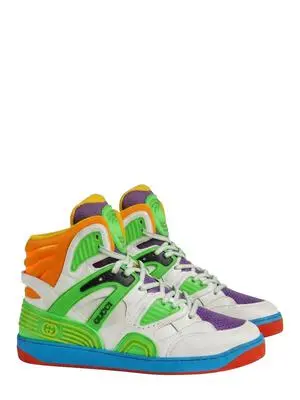 Gucci Panelled High Top Sneakers - Multicolor