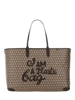ANYA HINDMARCH Anya Hindmarch "I Am A Plastic Bag" Tote Bag Brown