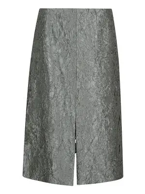 Dries Van Noten Front-slit Creased Mini Skirt - Raf