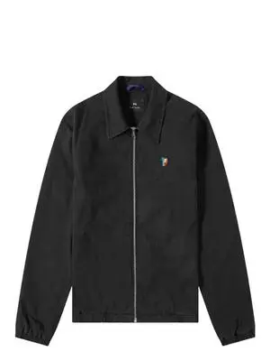 Paul Smith Zebra Embroidered Organic Cotton Jacket - Black