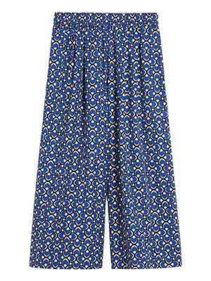 Max Mara All-over Patterned Wide Leg Pants - Multicolor