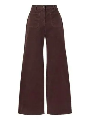NILI LOTAN Nili Lotan Florence Corduroy Wide-Leg Trousers