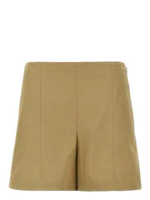 Theory High Waist Stretch Shorts - Beige