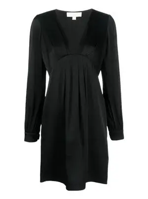Michael Kors Satin-weave Minidress - Black