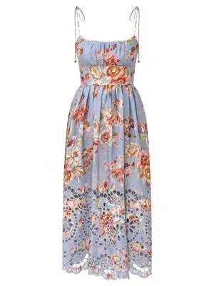Zimmermann Awaken Picnic Dress - Gray