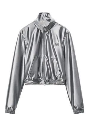 Alexander Wang Satin Track Jacket - Grey