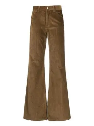 DONDUP Logo-patch Corduroy Flared Trousers - No