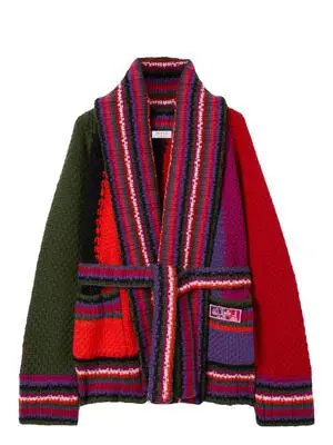 EMILIO PUCCI Emilio Pucci Oversized Colorblock Cardigan With Shawl Collar
