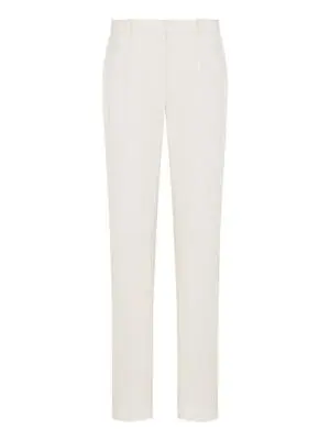 Dior Belted Casual Pants - White