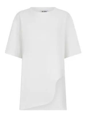 Attico The Attico Logo Embroidered Oversized T-Shirt White