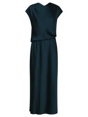 Vince Draped Long Dress - Black