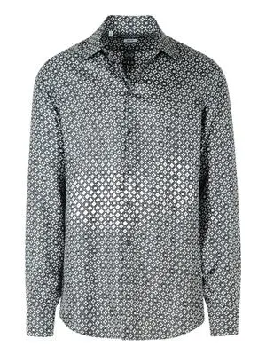 DOLCE & GABBANA Dolce  Gabbana Patterned Curved Hem Shirt