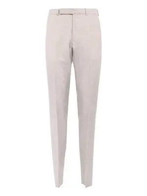 Zegna Tailored Trousers With Belt Loops - White