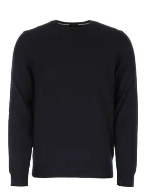 Hugo Boss Embroidered Crewneck Jumper - Black