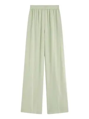JOSEPH Hulin Wide Leg Trousers - Matcha