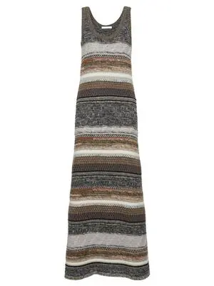 Chloé Striped Knitted Maxi Dress - Multicolor