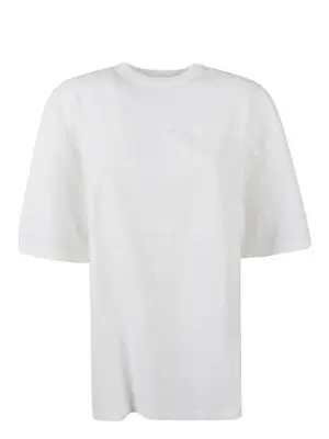MORDECAI Cotton T-shirt With Striped Details - White