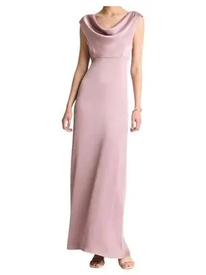 Vince Cowl Neck Sleeveless Maxi Dress - Beet Root