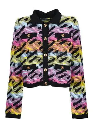 Versace Greca Pattern Button-up Jacket - Multicolor